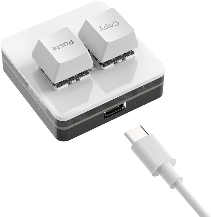 2-Key Copy Paste Keyboard, OSU Keypad - One-Handed Backlit Mini USB ...