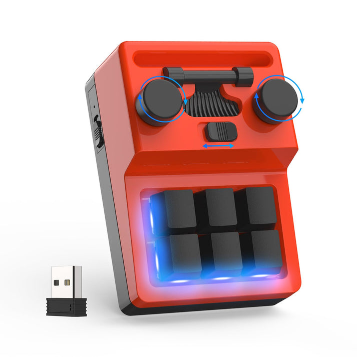 6 Key 2 Knob Programmable Macro Keyboard - Wired/Bluetooth/2.4G, 400mAh ...