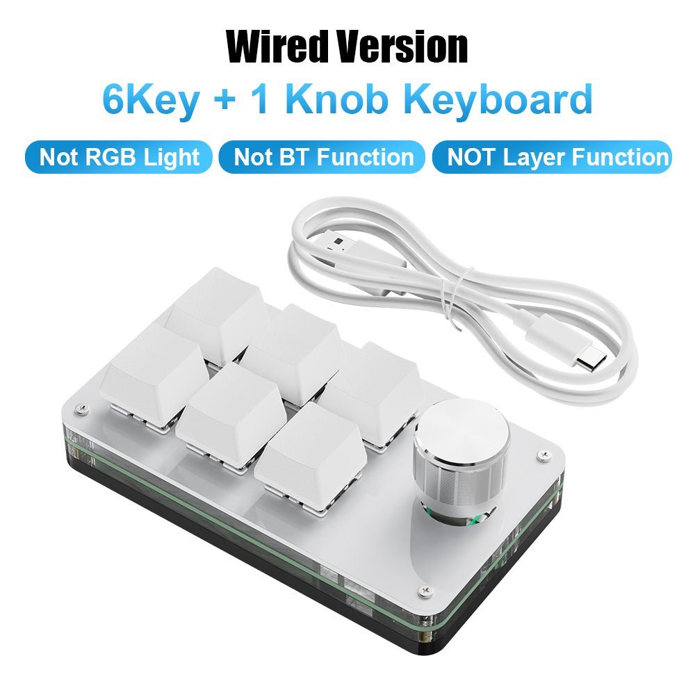 All Models - USB Custom Keyboard with Volume Button, Macro Programming, Red Switches, Bluetooth,